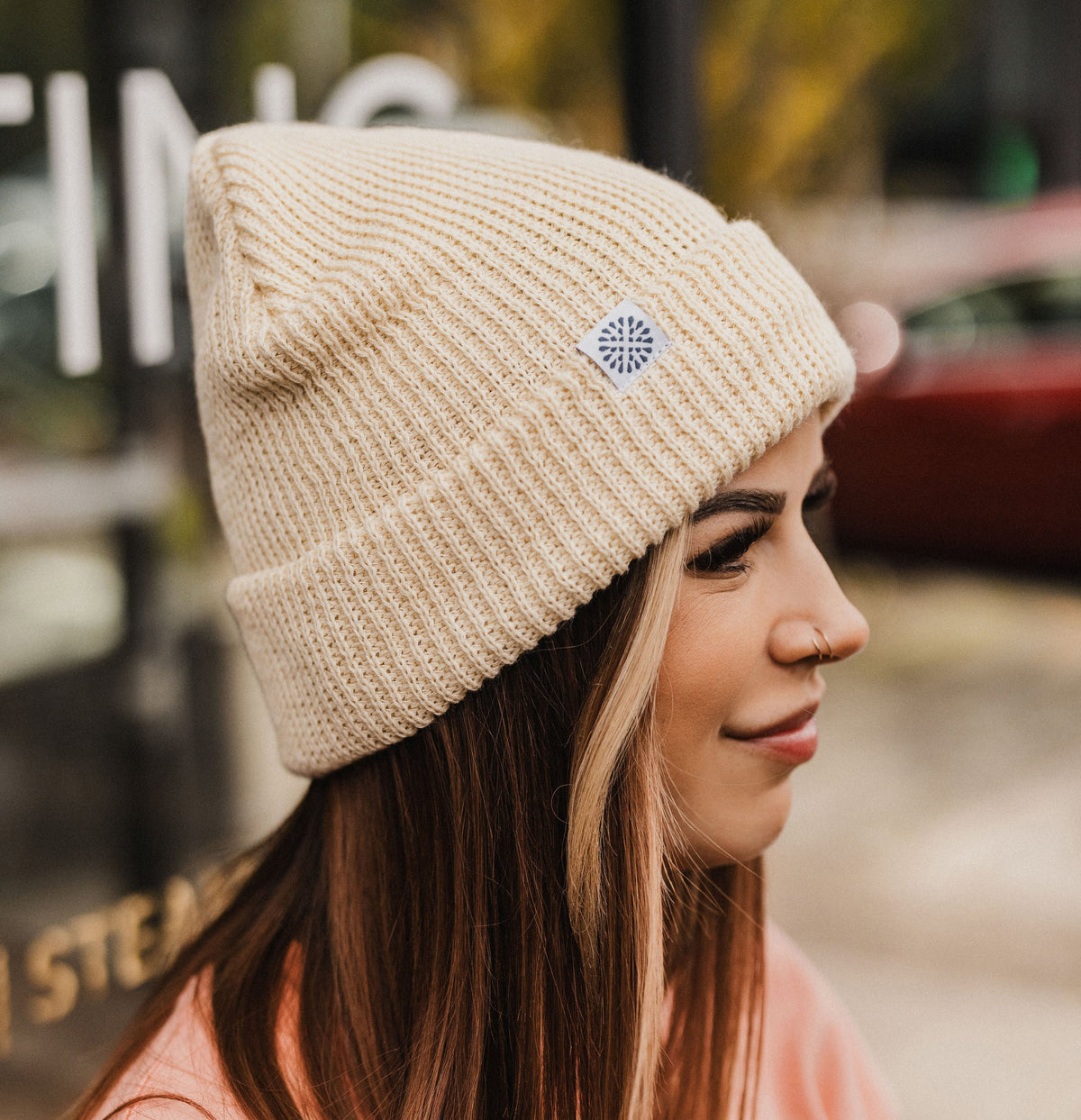 Custom Hang Tag Beanie – Compass Coffee Roasting